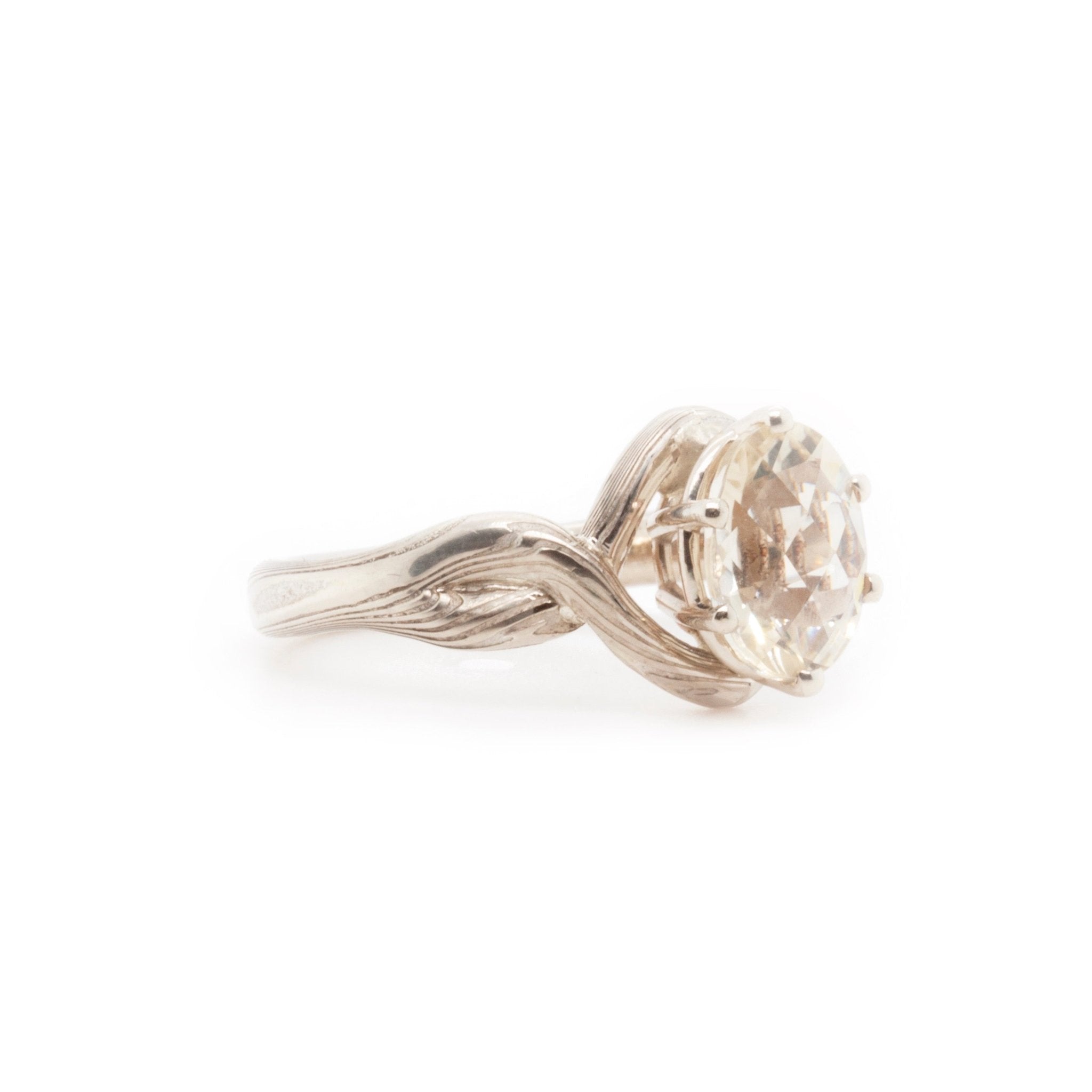 The Oval Sunstone Mokume Twist – W.R. Metalarts