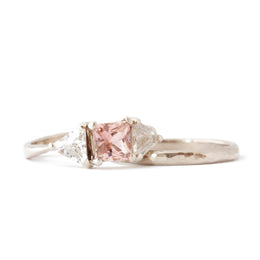 The Pink Princess Cut Ring | Ethical & Eco-Friendly – W.R. Metalarts