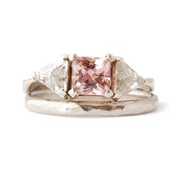 The Pink Princess Cut Ring | Ethical & Eco-Friendly – W.R. Metalarts